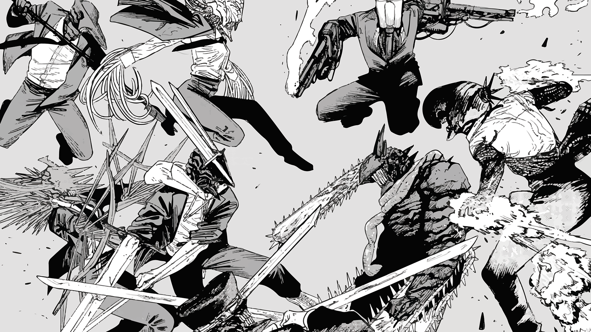 Chainsawman fight – PS4Wallpapers.com